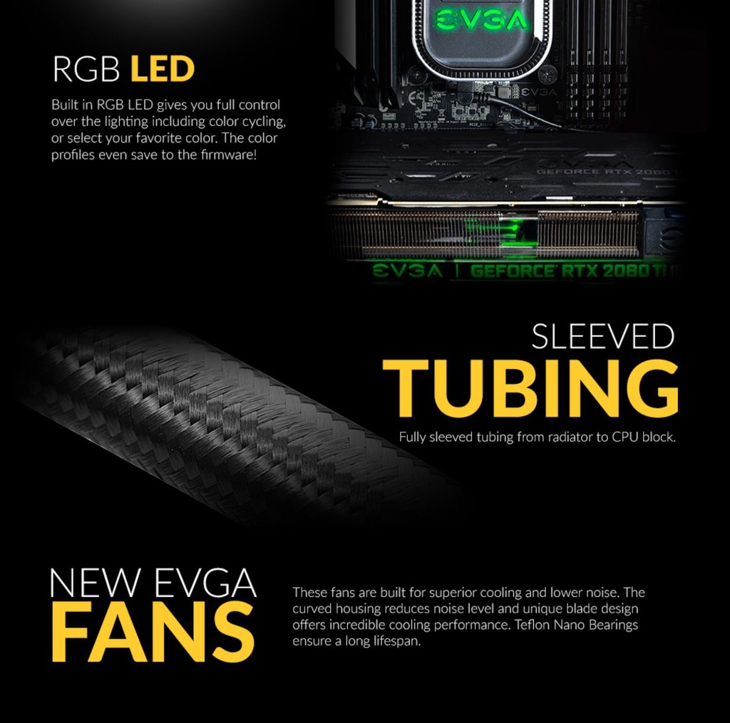 EVGA CLC AIO 240mm/280mm/360mm cpu cooler (5 Years Warranty By Tech ...