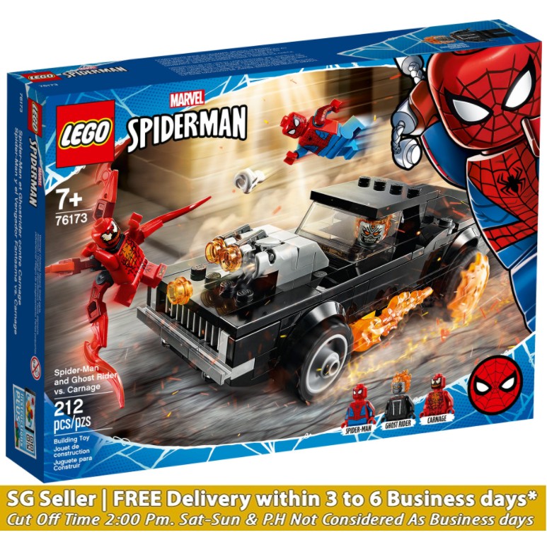 LEGO 76173 Marvel Spider-Man and Ghost Rider vs. Carnage | Shopee Singapore
