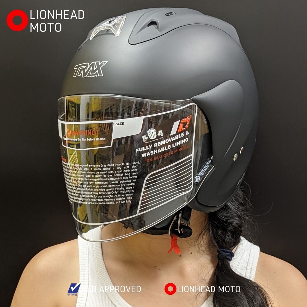 TRAX HELMETS TR03ZR PSB APPROVED | Shopee Singapore