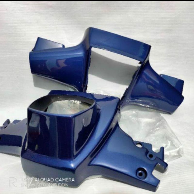 GBO GBO-J BLUE OLD BIRU LAMA HITAM BLACK SKRU GBO J COVER HANDLE BAR ...