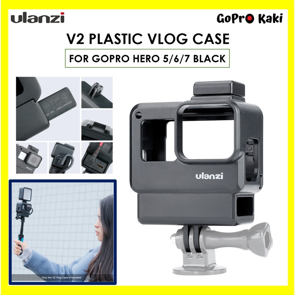 Ulanzi Vlogging Case V2 Plastic For GoPro Hero 5/6/7 Black | Shopee Singapore