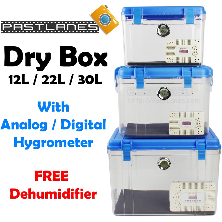 PASTLANES Dry Box With Analog / Digital Hygrometer + FREE Dehumidifier ...