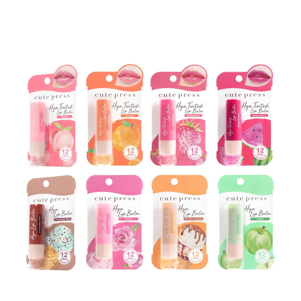 (SG) Cute Press HYA Lip Balm (Tinted & Non-Tinted) | Shopee Singapore