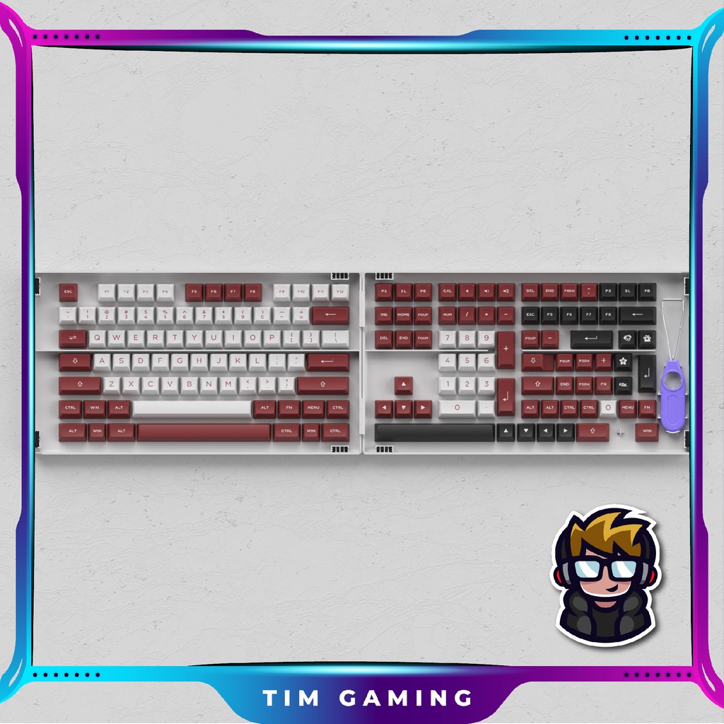 Akko CHICAGO Keycap Set (PBT Double-Shot/ASA profile/158 buttons ...