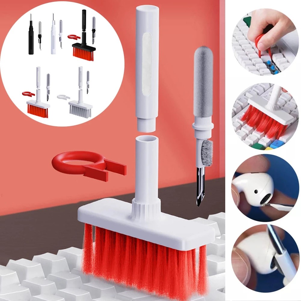 5 in1 Keyboard Cleaning Brush /Bluetooth Headphone Cleaning Pen Tool ...