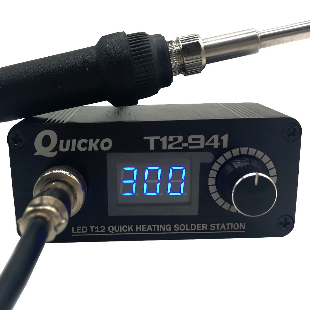 Quicko Mini T12 Soldering Station T12-941 LED Screen Version Outing ...