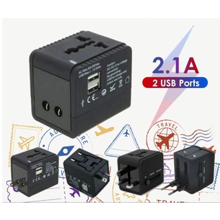 [SG Seller] Universal Compact Travel Adapter Wall Plug with USB type C ...