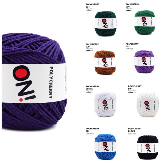 Onitsuga POLYCHERRY Knitting Yarn (Poly Cherry Yarn) | Shopee Singapore