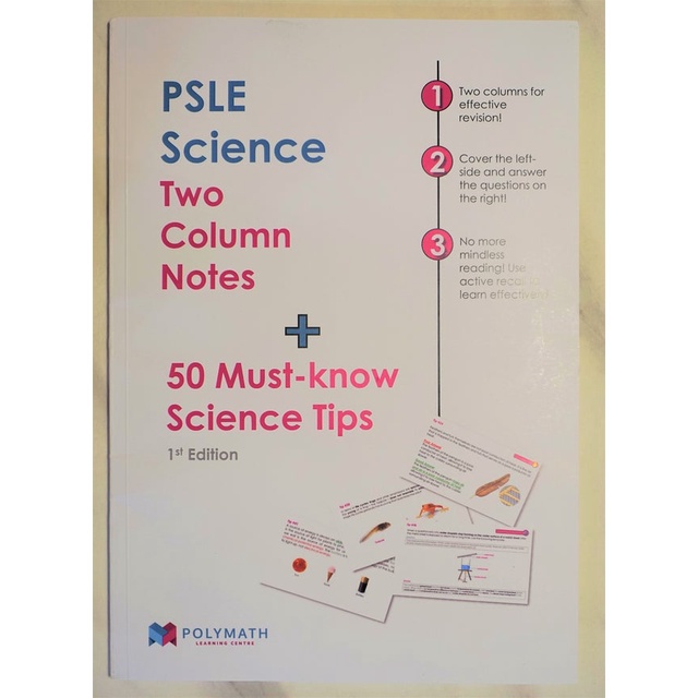 PSLE SCIENCE TWO COLUMN NOTES + 50 MUST-KNOW SCIENCE TIPS! (NEWLY ...