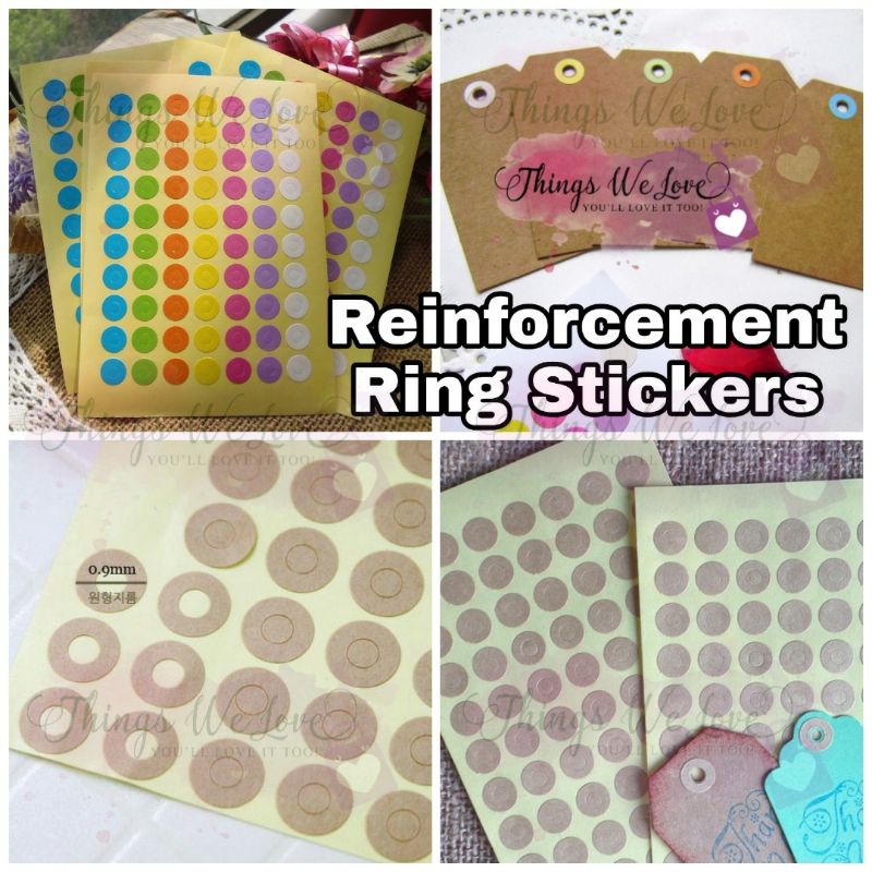 [SG SELLER] [FREE SHIPPING] Reinforcement Ring Stickers Sticker Round ...