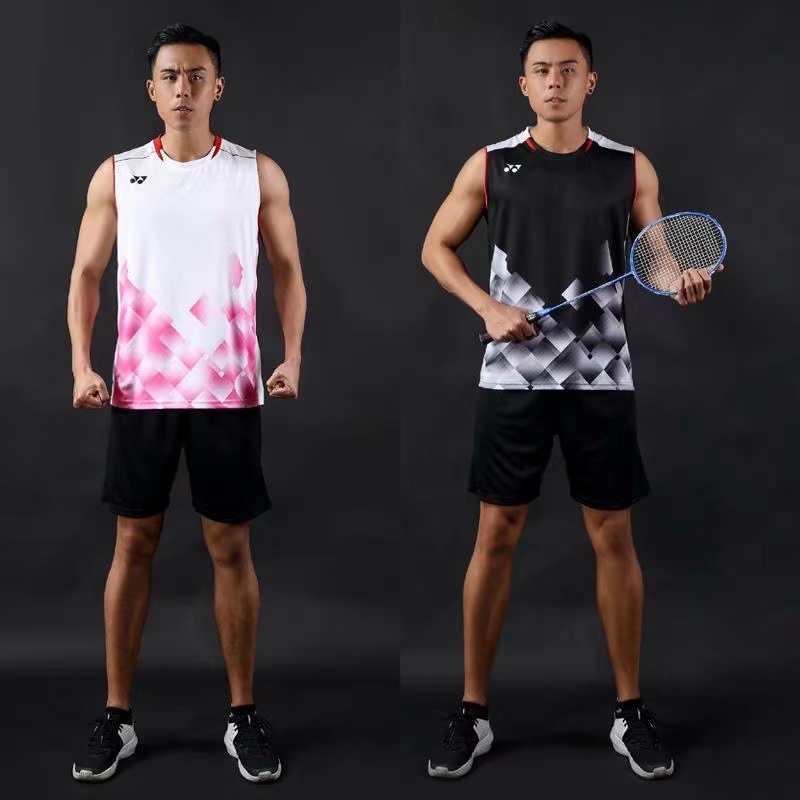 2022 Yonex new badminton clothing men's and women's sleeveless quick ...