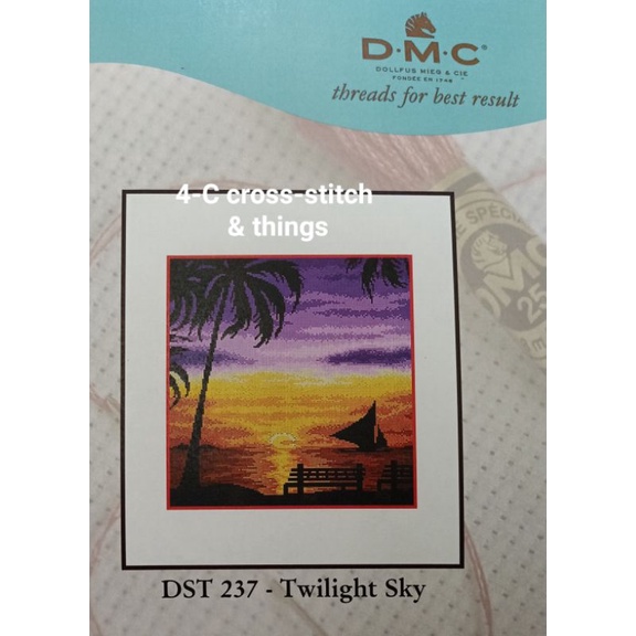 DMC Twilight Sky cross-stitch (complete set) | Shopee Singapore