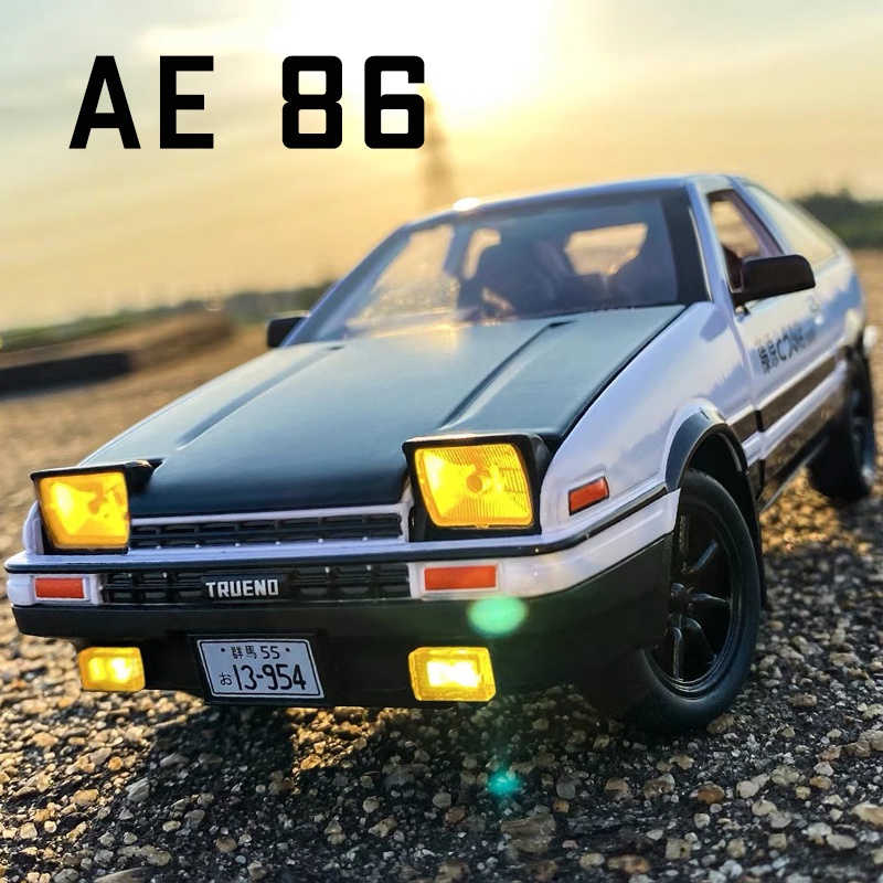 1:20 Scale Toyota AE86 Alloy Car Model Diecast Car Sound Light Pull ...