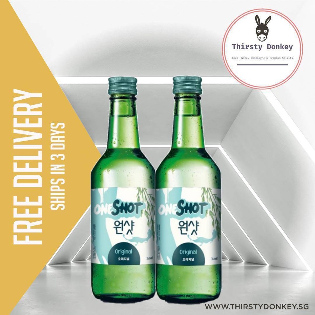 ONESHOT Original Soju (2 bottles x 360ml) | Shopee Singapore