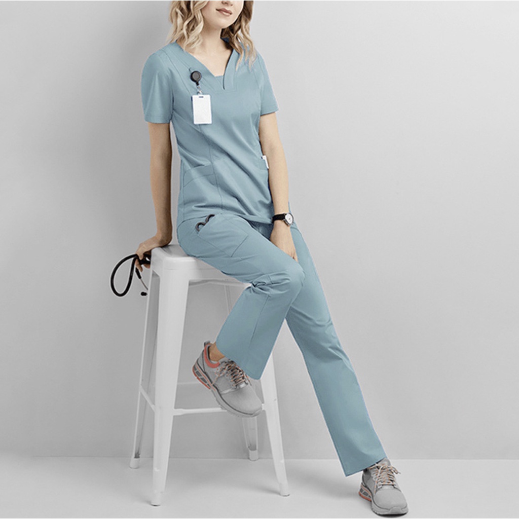Scrub Suits Doctors And Nurses Medical Uniform Beauty Salons Scrub ...