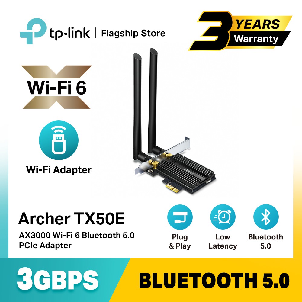 TP-LINK Archer TX50E AX3000 High Gain Dual Band OFDMA MU-MIMO Wireless ...