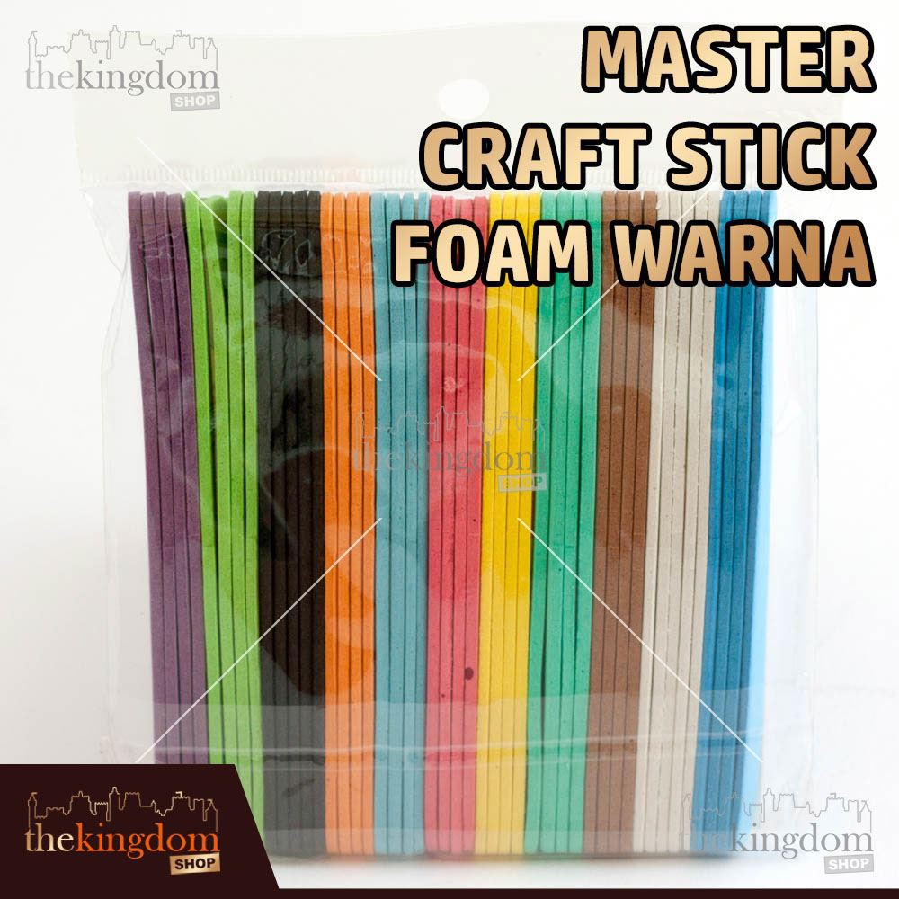 Master Craft Stick Foam Color 2mm/ice Cream Stick | Shopee Singapore