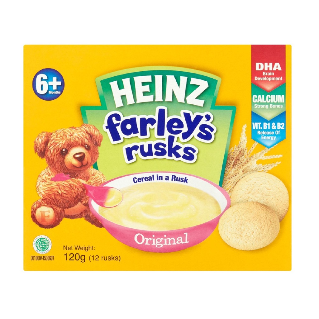 Heinz Farley's Rusks for 6+ Months - (12 Rusks/120g) | Shopee Singapore