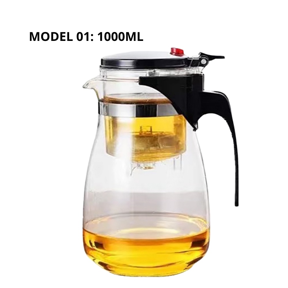 【SG】750ML 1L Glass Teapot Glass Tea Pot Tea Brewer with Removable ...