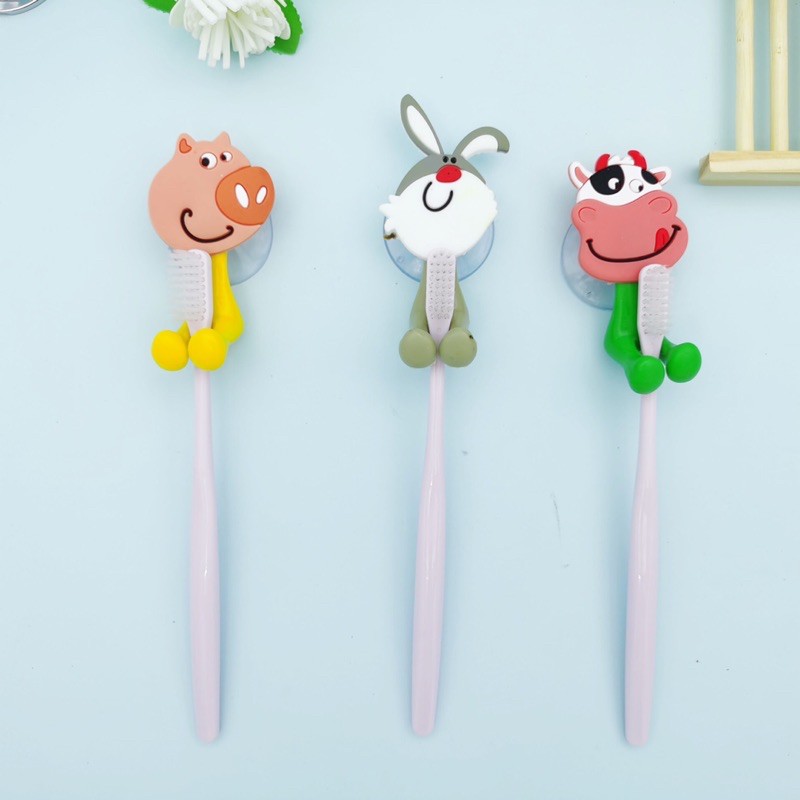 cute cartoon toothbrush holder 超可爱卡通牙刷架 | Shopee Singapore