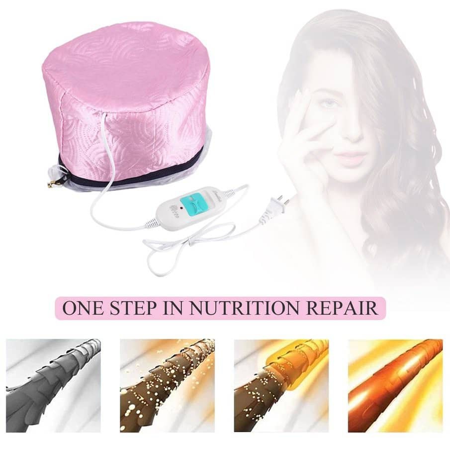 Electric Heating Steam Hair Cap Care Hair Treatments Steamer | Shopee ...