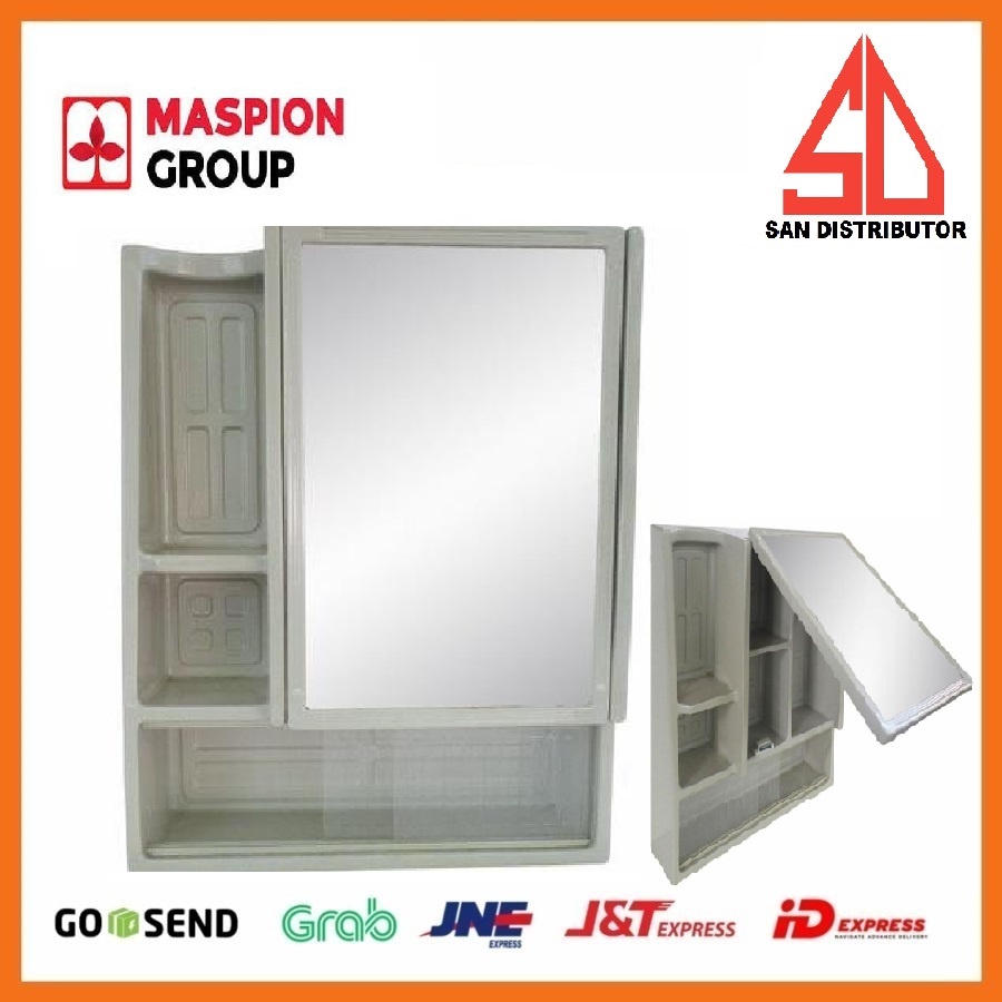 GLASS MIRROR Wall RACK Wall Cabinet Mc-18 Maspion / Bathroom Mirror ...