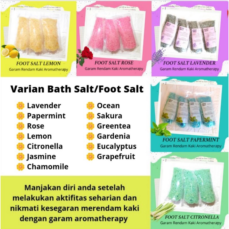 Bath Salt | Foot Salt | Bath Salt | Bath Soaks | Aromatherapy Foot Salt ...
