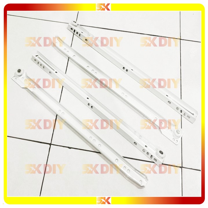 Heavy Duty Drawer Slide Roller Runner Drawer Roda Rail Wheel Rail Open ...