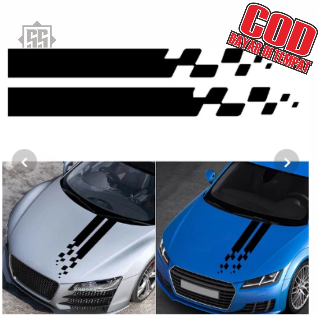 MESIN Car Engine Hood Stickers, Cool Trim Variations, All Cutting ...