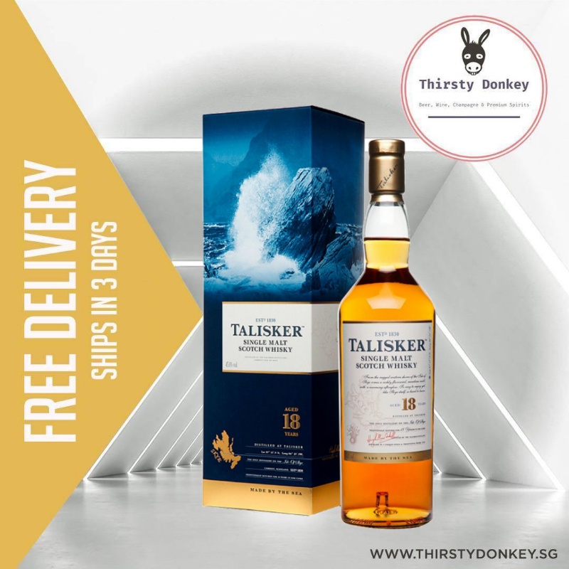 Talisker 18 years 700ml (With Box) | Shopee Singapore