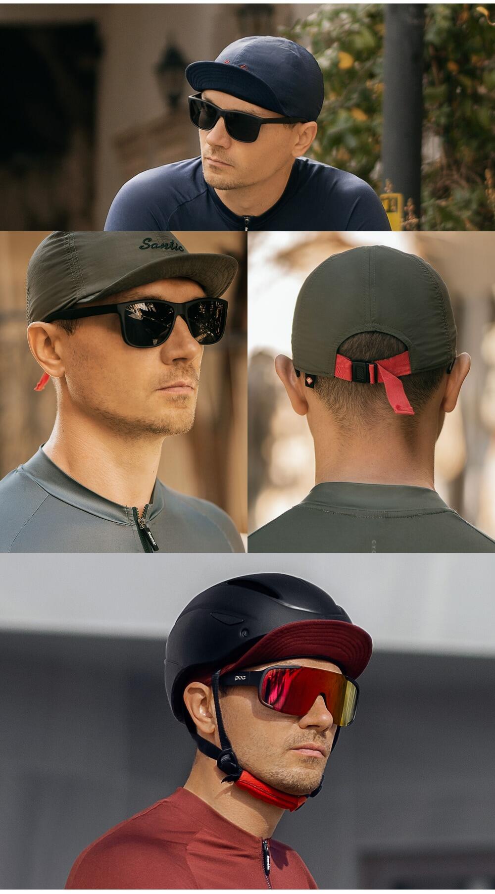 Santic Cycling Cap Sports Cycling Hats Outdoor MTB Road Bike Hats Head ...