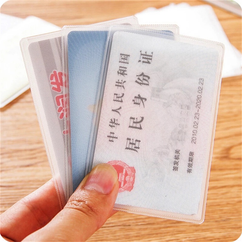 Soft Identity Card Credit Card Cover Sleeves Transparent Matte for ...