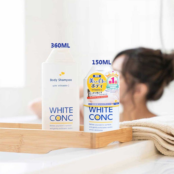 Japan White Conc Vitamin C Body Shampoo Whitening Toned Up Skin ...