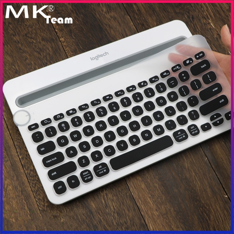 Silicone Dustproof Wireless Desktop Keyboard Cover for Logitech K480 ...