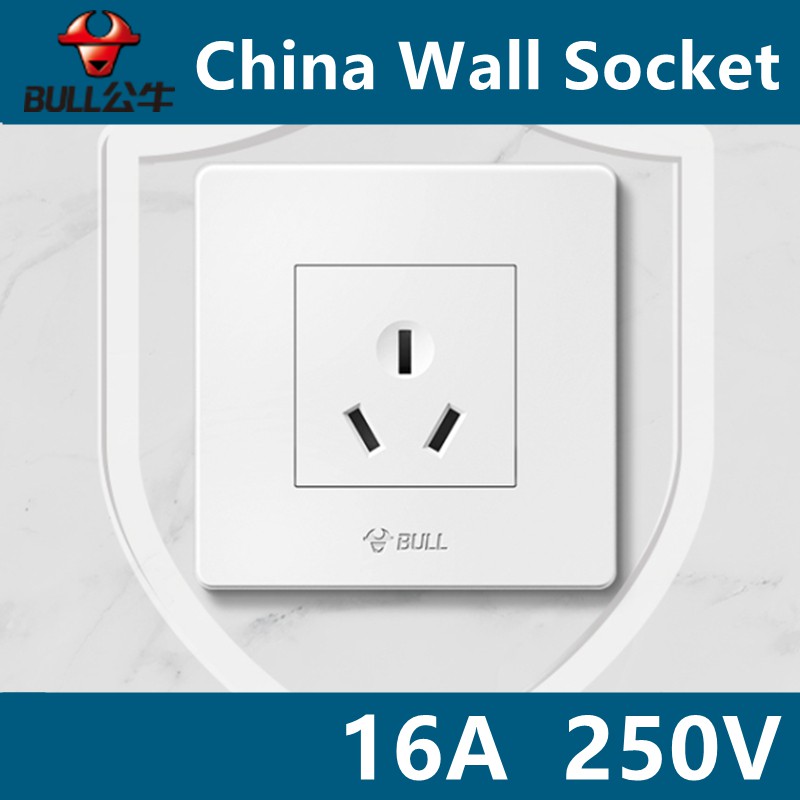 16A 3 Flat Pin Wall Socket for China Electric Oven Air Conditioner AU ...