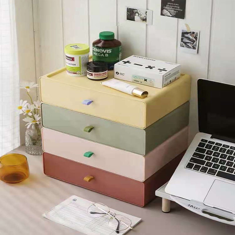 A4 storage box desktop drawer office finishing home desk shelf file ...