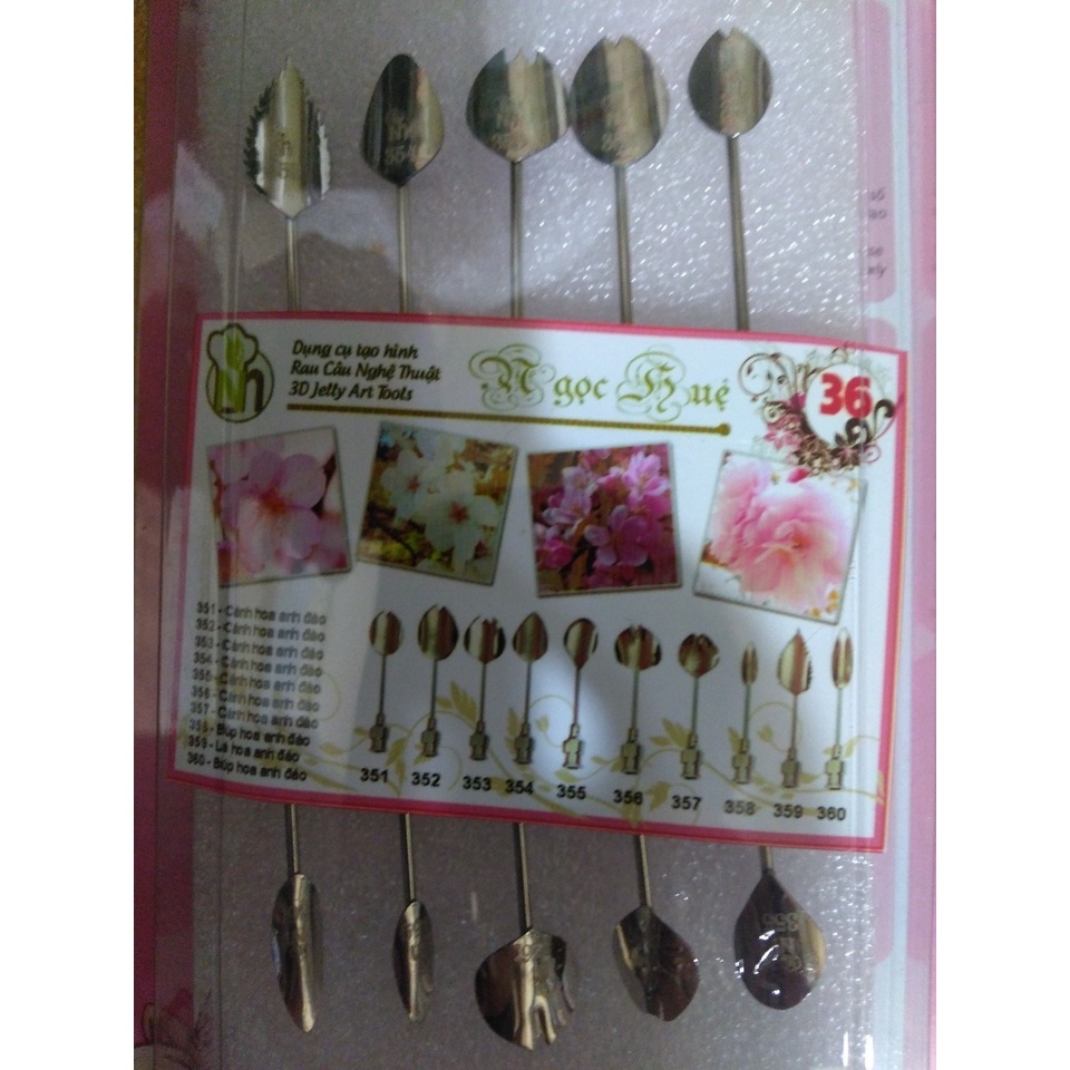 Ngoc Hue 3D jelly making tools (set number 36 - cherry blossom ...