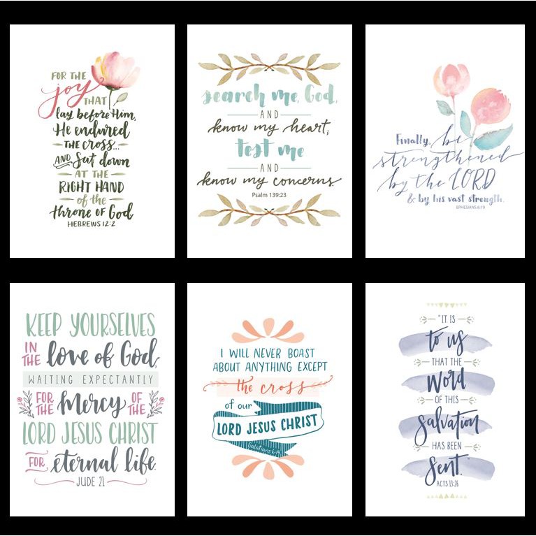 Batch 3 Home Decor Wall Decor Positive Quotes Bible Verse Poster A4 No ...