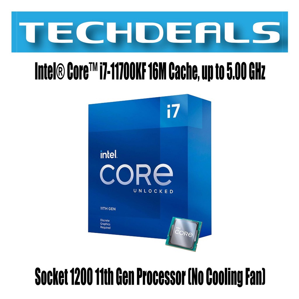 Intel® Core™ i7-11700KF 16M Cache, up to 5.00 GHz Socket 1200 11th Gen ...