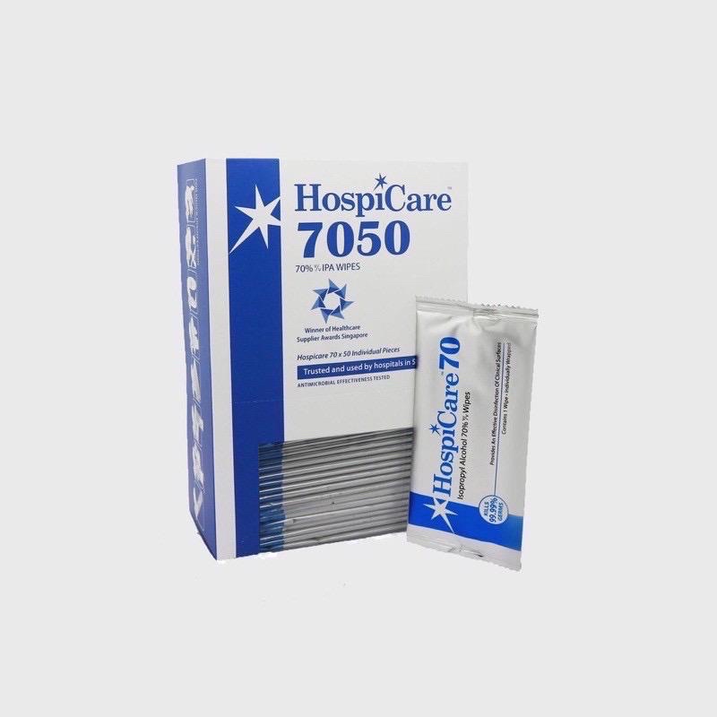[SG Local Seller] Hospicare 7050 70% Ipa alcohol wet wipes | Shopee ...