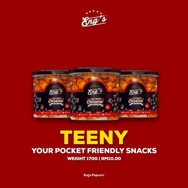 Eng’s Popcorn Fully Coated Caramel 170g | Shopee Singapore
