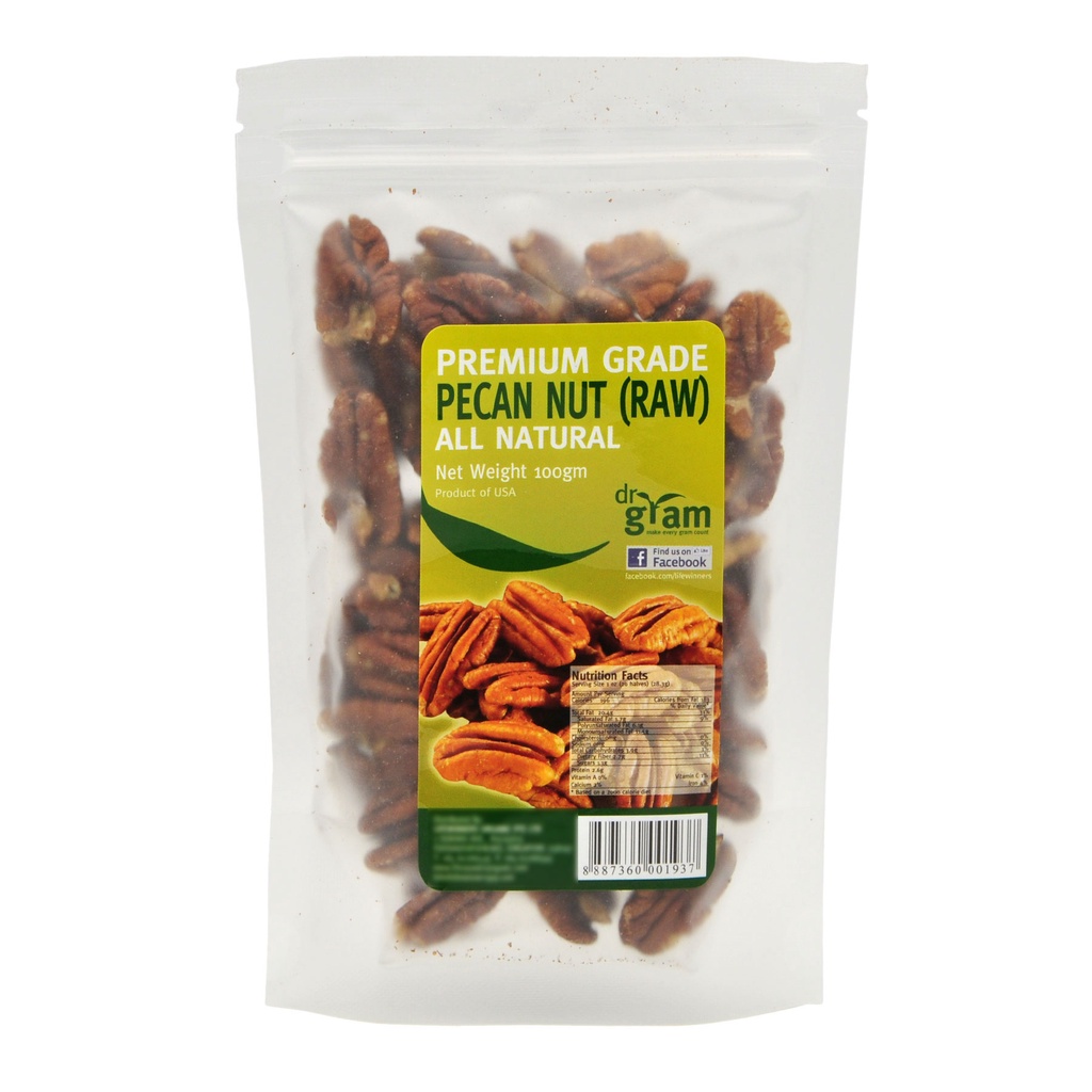 Dr Gram Pecan Nuts Raw (All Natural, Premium Grade) 100g(19/01/2025 ...