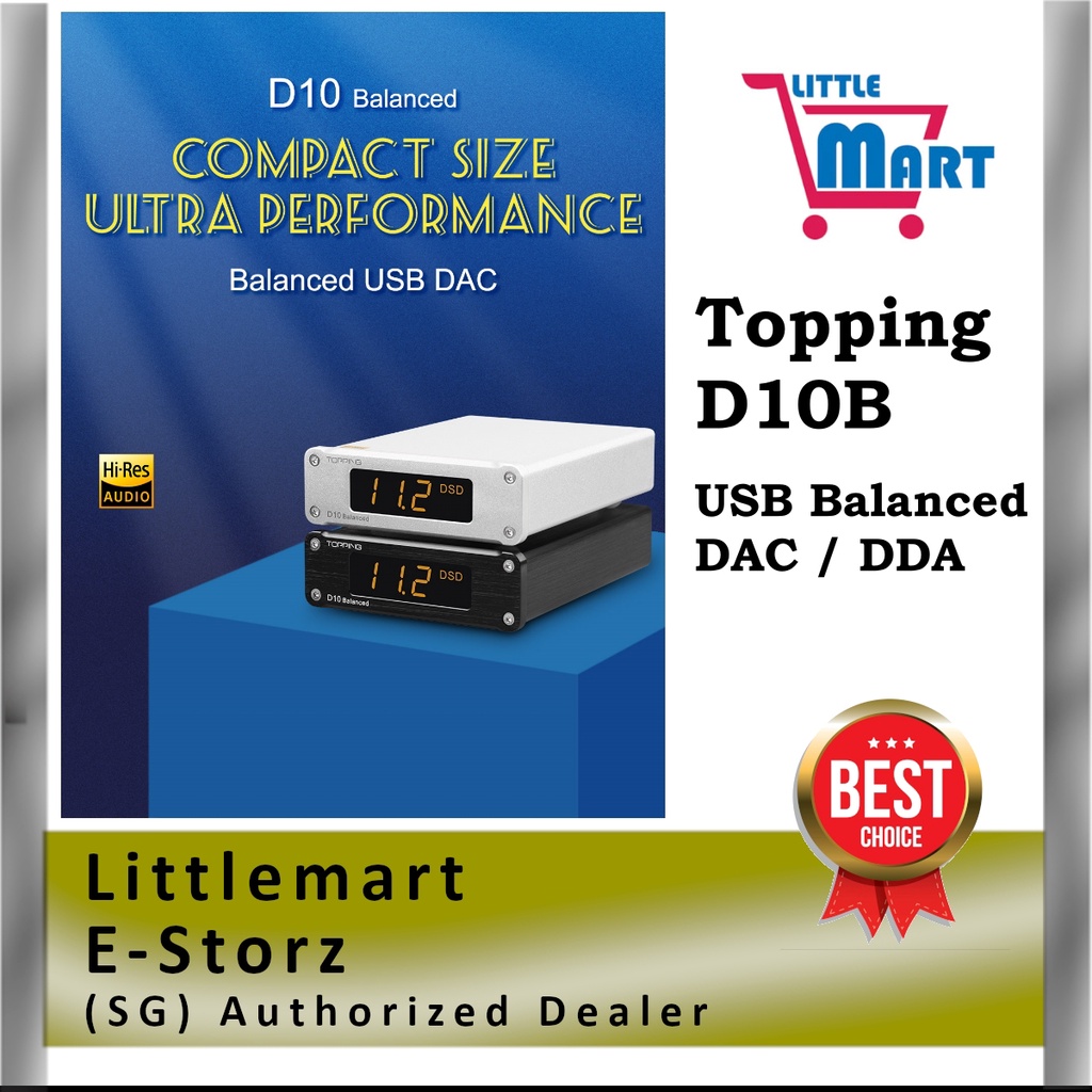 🎵 (SG) Topping D10B USB DAC DDA - Balance output | Shopee Singapore