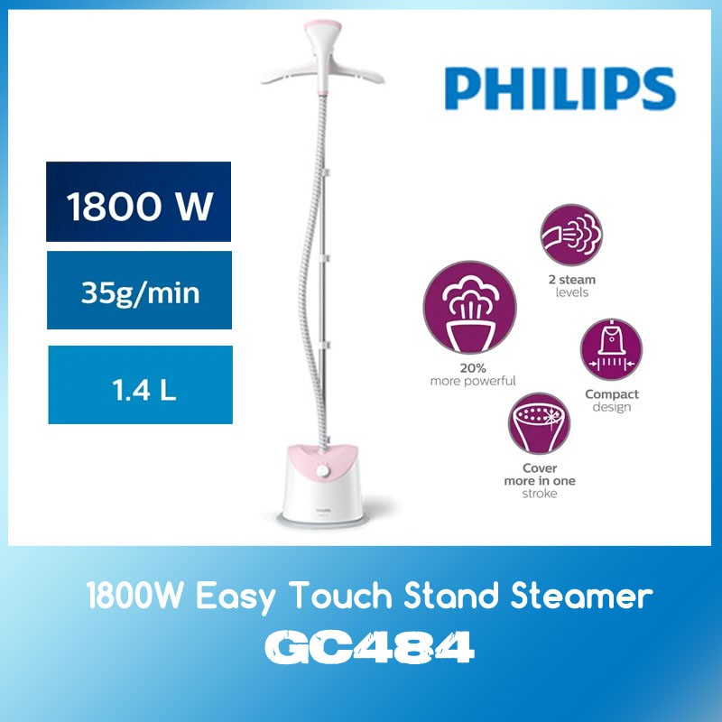 Philips GC484 1800W Easy Touch Stand Steamer | Shopee Singapore