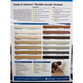 HB Fuller Caulk In Colours Acrylic Sealant Silicone Gap Fillers Various ...