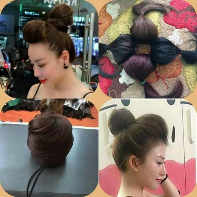 Compo with puffy bun and puffy bangs | Shopee Singapore