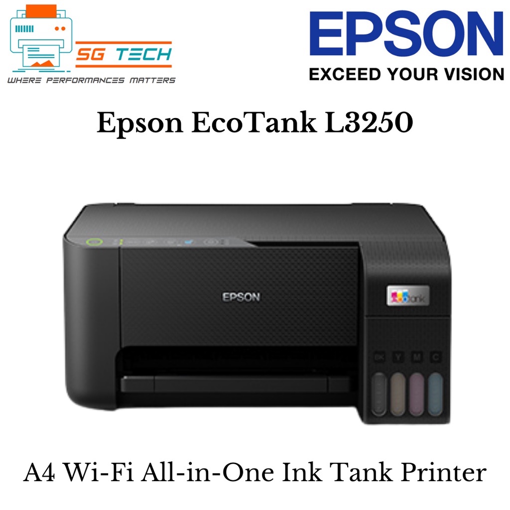 FREE INK REDEEM Epson EcoTank L3250 A4 Wi-Fi All-in-One Ink Tank ...