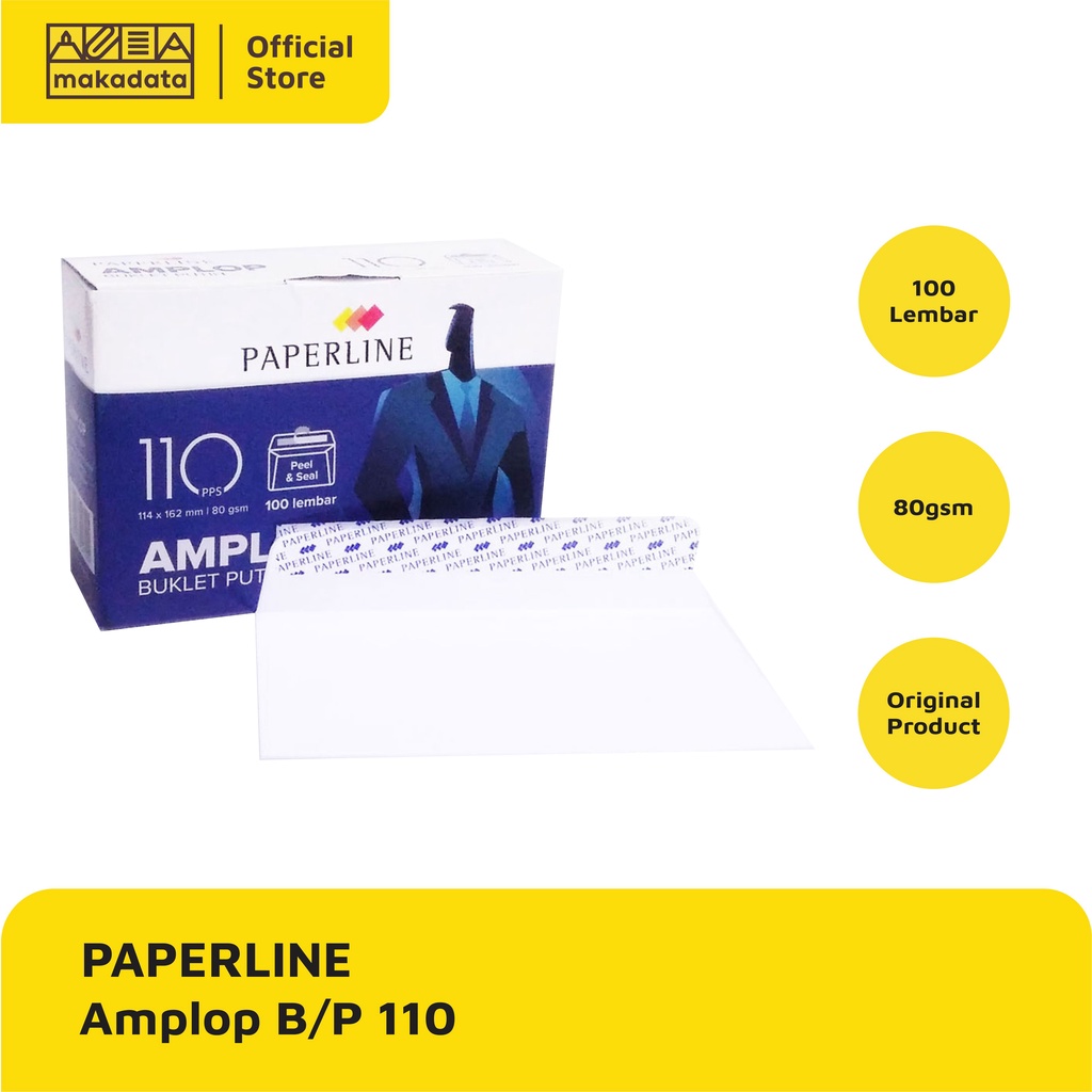 PUTIH Paperline 110 Plain White ENVELOPE (1 Pack) | Shopee Singapore