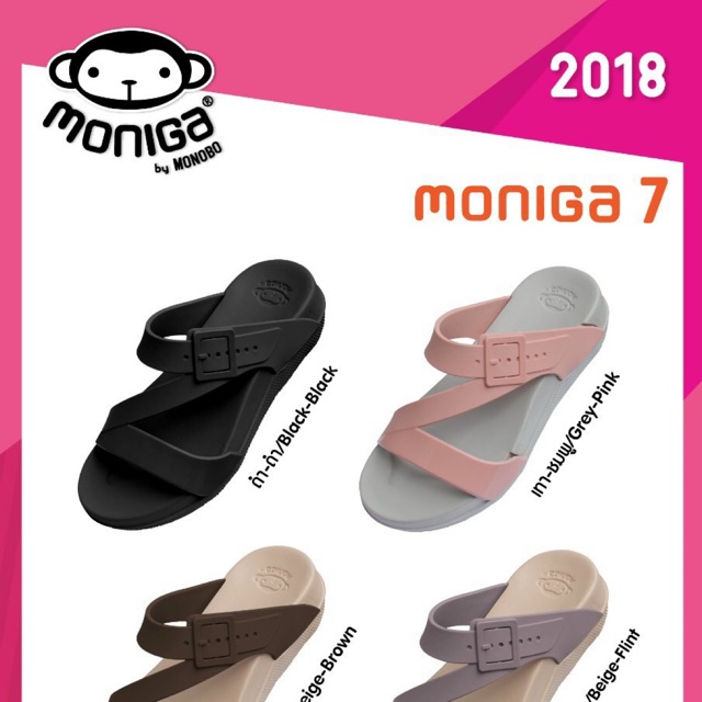 Thai sandals - Moniga women's Z-strap sandals (genuine) | Shopee Singapore