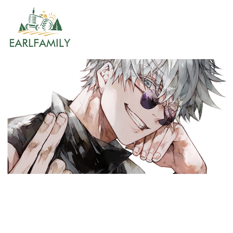 EARLFAMILY 13cm x 6.8cm Personality Gojo Satoru Car Stickers for ...